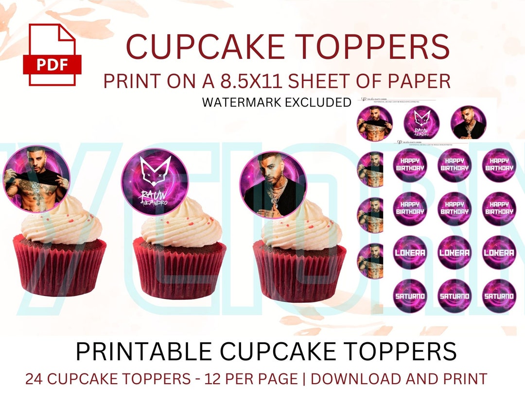 Rauw Alejandro Birthday Toppers | Rauw Alejandro| Rauw Alejandro Party ...