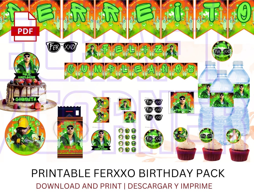 FERXXO Birthday Banner FERXXO Ferxxo Calipsis Ferxxo Feliz Cumpleaños ...