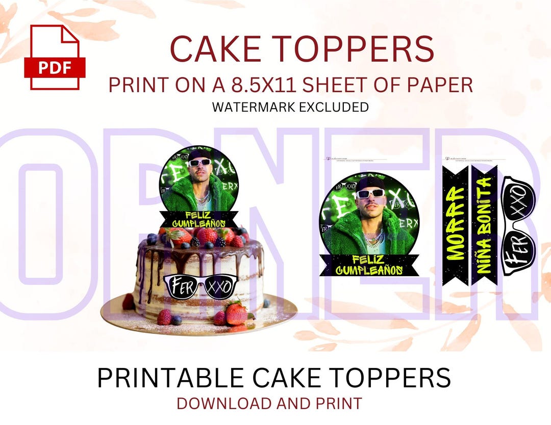 FERXXO Birthday Cake Toppers | Ferxxo Calipsis |FEID | FERXXO Feliz ...