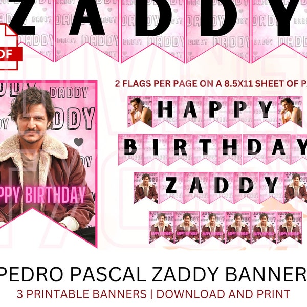 Pedro Pascal Birthday Banner - Etsy