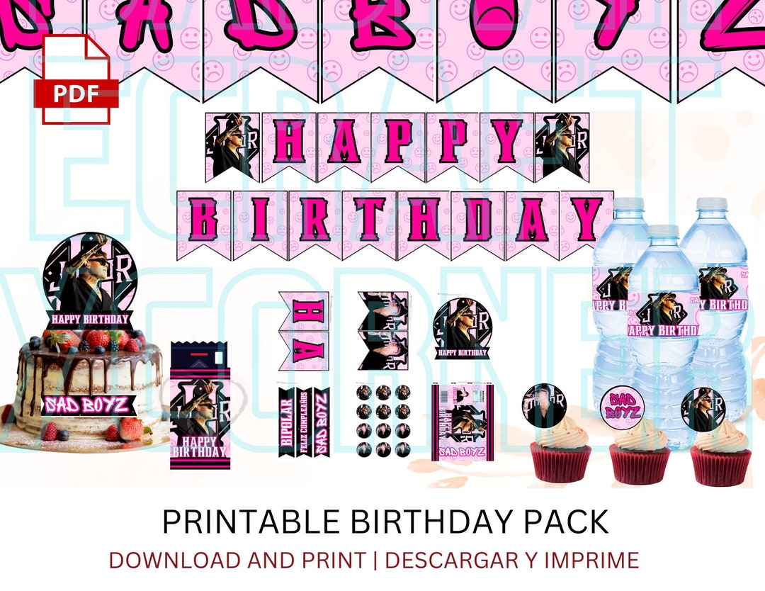 Junior H Birthday Banner Junior H Junior H Birthday Pack - Etsy