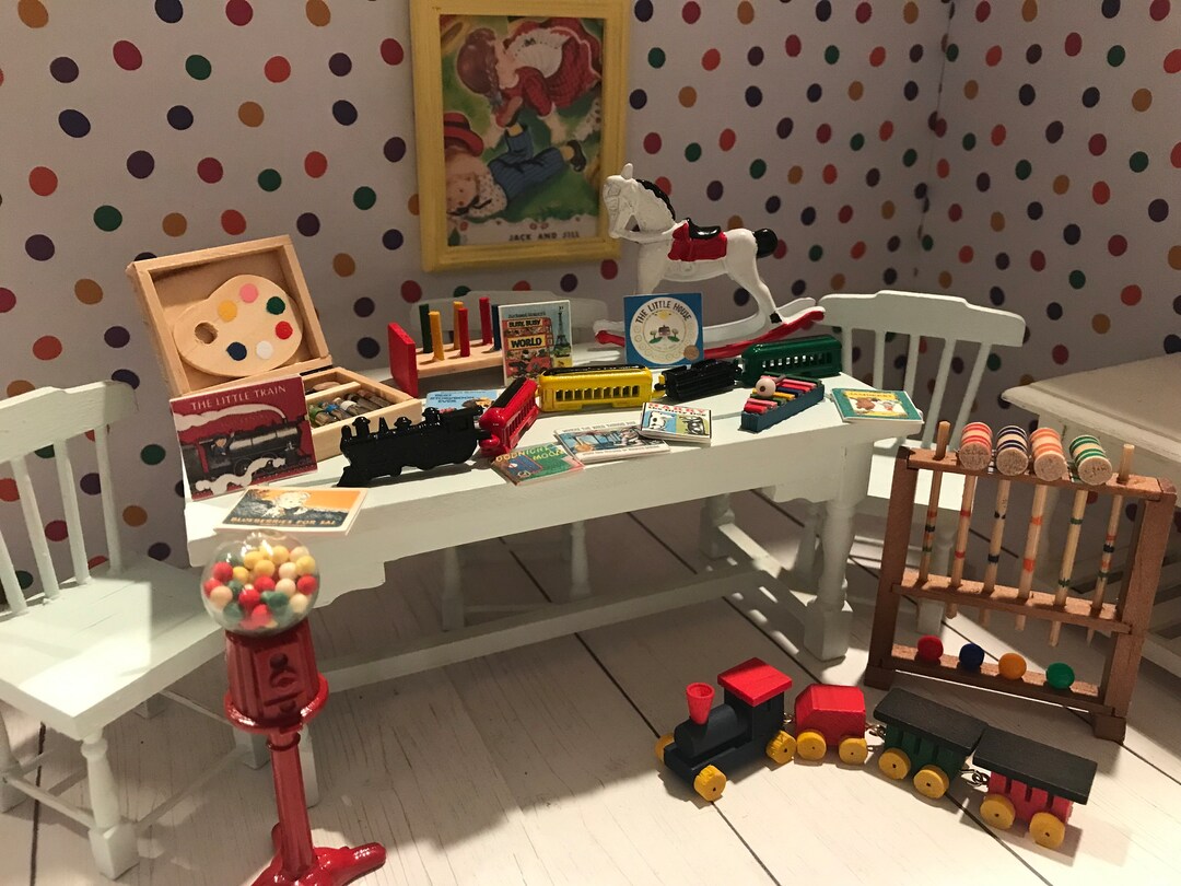Miniature Toys and Books, Dollhouse Toys and Minis, Birthday, Everyday ...