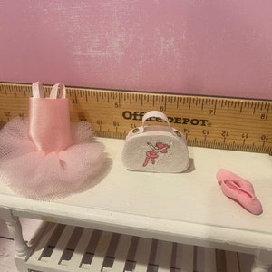 Miniature Ballet Lesson, Dance & Ballerina Dollhouse Accessories, 1:12 ...