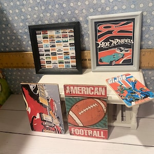 Miniature Boys Toys & Dollhouse Boys Room Decor, Micro Toys, Toy Boxes ...