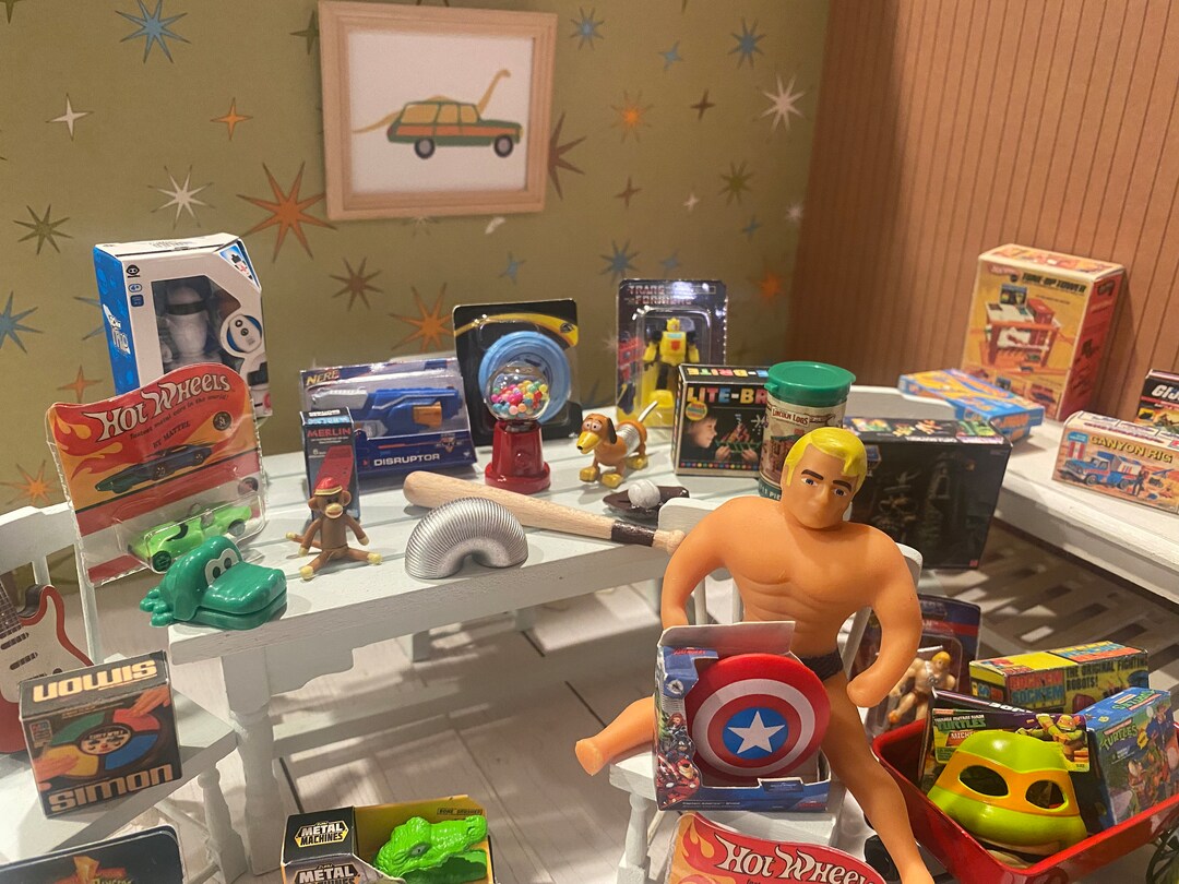 Miniature Toys, Micro Boys Toys, Toy Boxes, Classic Boys Dollhouse Toy ...
