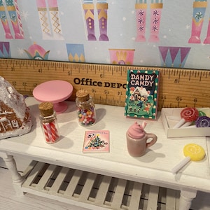 Miniature Christmas, Dollhouse Candy Wonderland, 1:12 Christmas ...