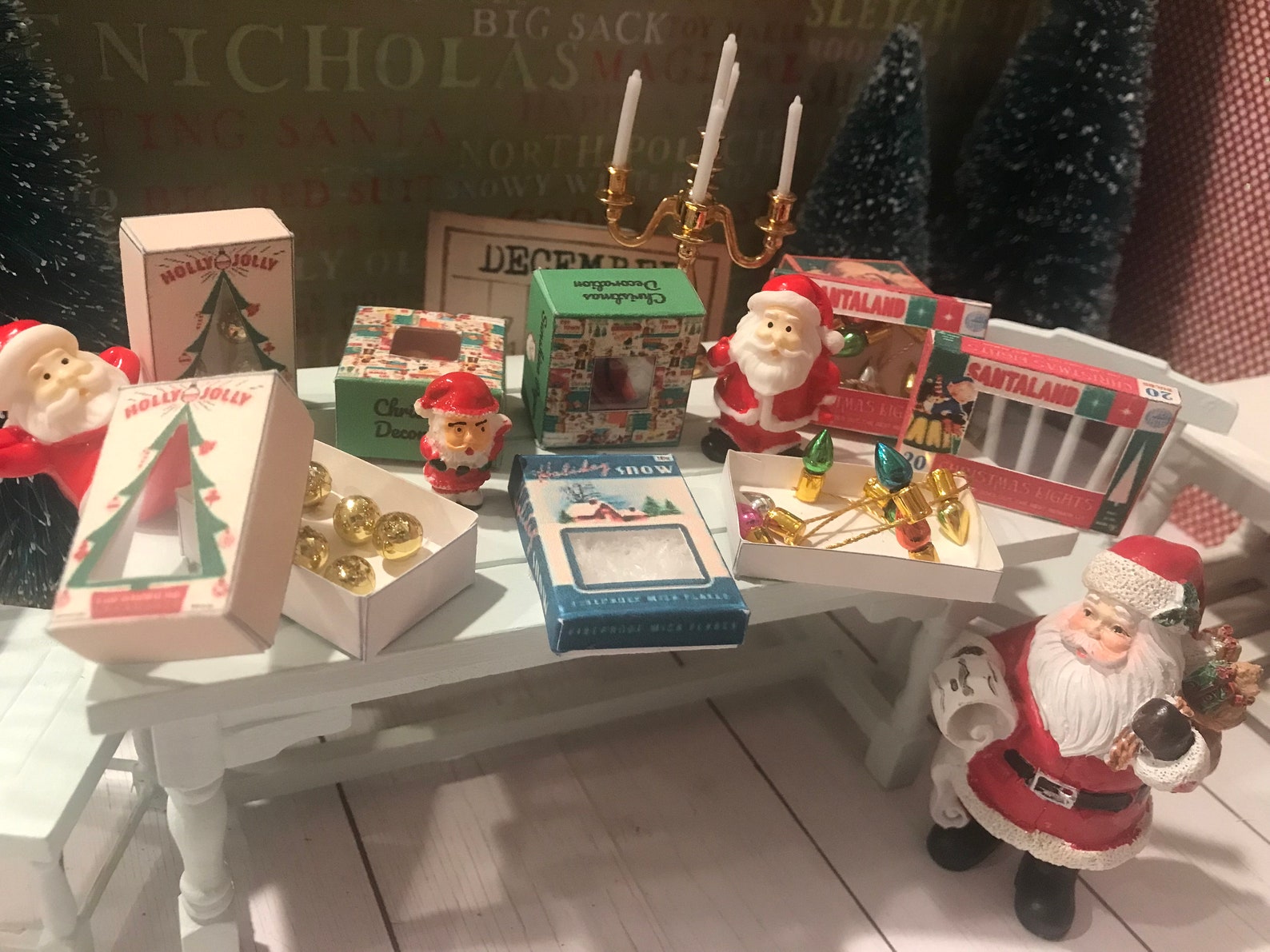 Miniature Ornaments and Christmas Decorations See Through Box - Etsy