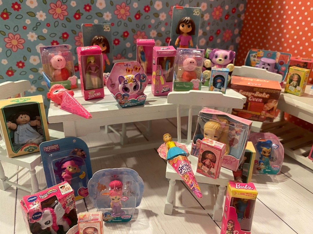 Miniature Toys, Micro Girl Toys, Toy Boxes, Classic Girls Dollhouse Toy ...