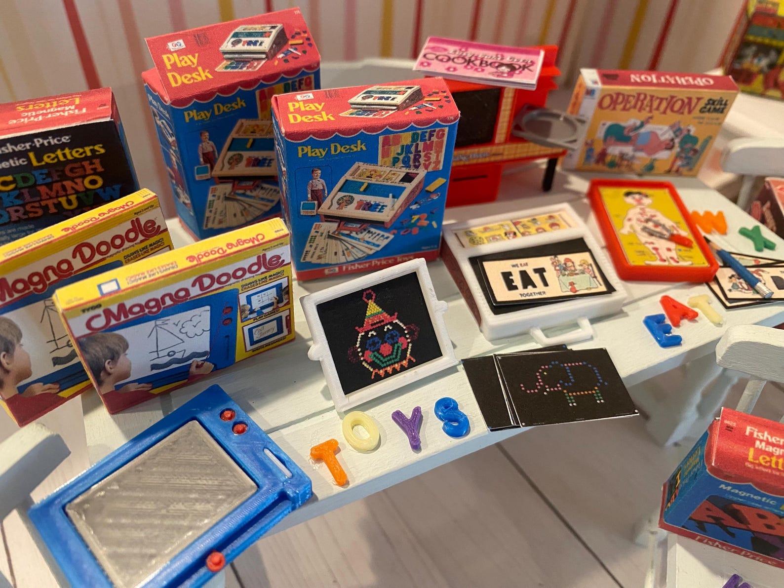 Retro and Vintage Miniature Toys, Throwback Dollhouse Toys and Minis, 1 ...