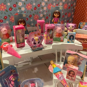 Miniature Toys, Micro Girl Toys, Toy Boxes, Classic Girls Dollhouse Toy ...