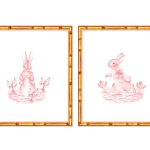Four Art Prints Peter Rabbit and Friends // Nursery // Baby Girl ...