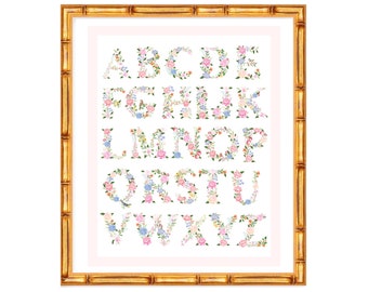 Bird Alphabet Chart Art Print - Etsy