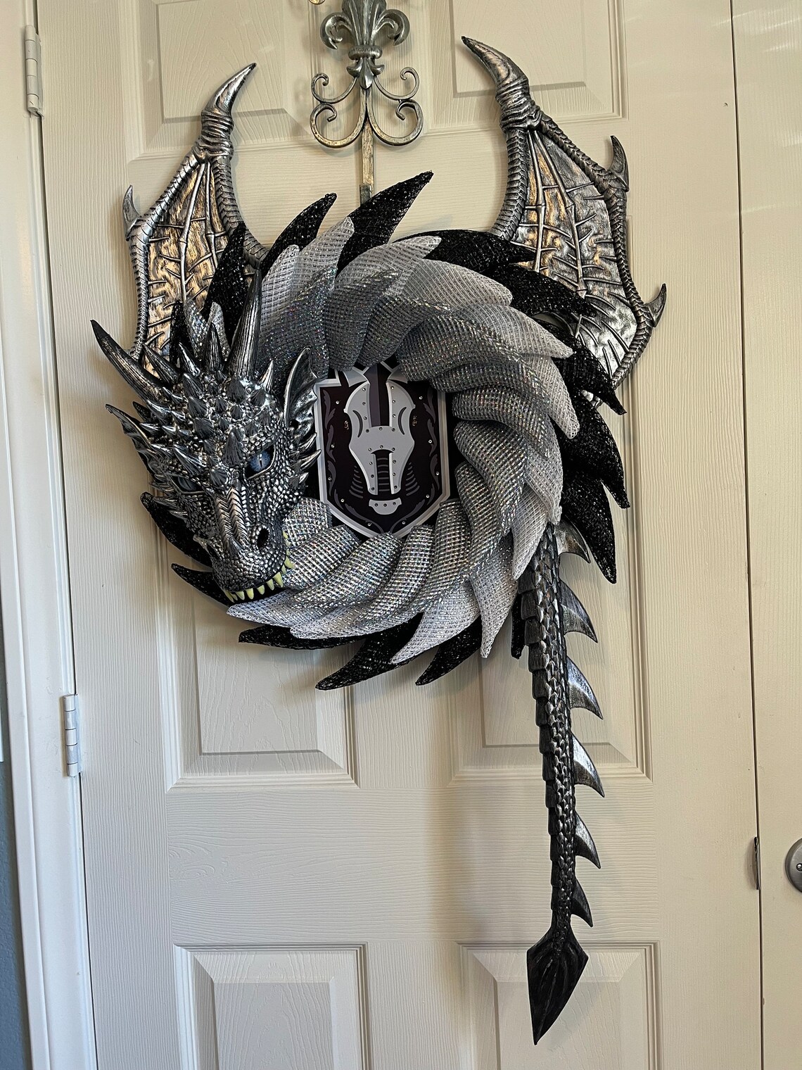 Henderson Silver Knights Dragon Wreath. - Etsy