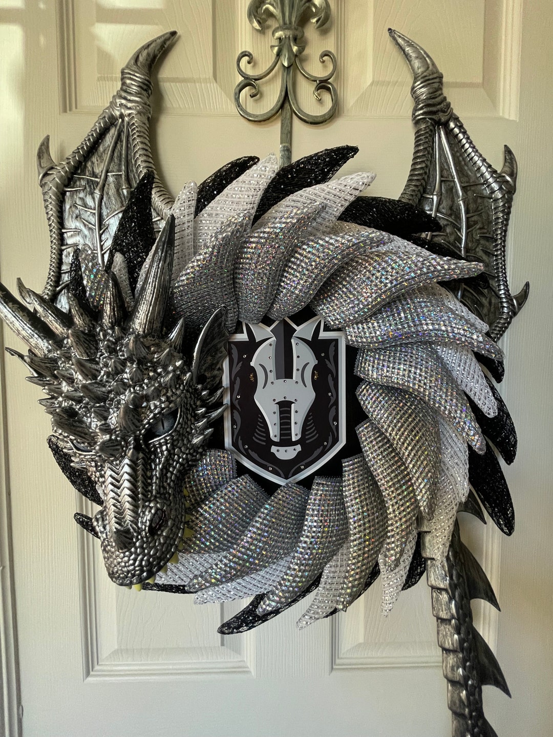 Henderson Silver Knights Dragon Wreath. - Etsy