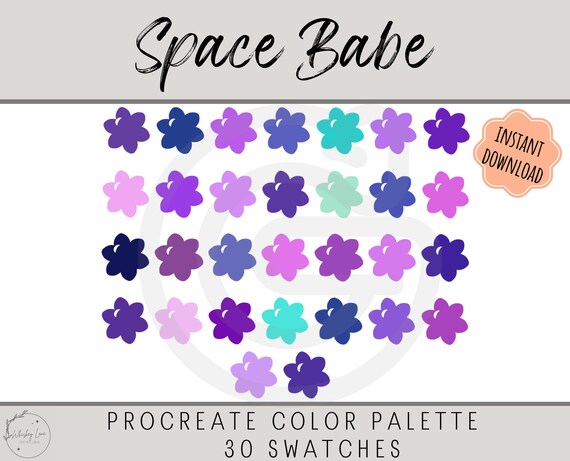 Procreate Color Palette Color Swatches Space Babe - Etsy Australia