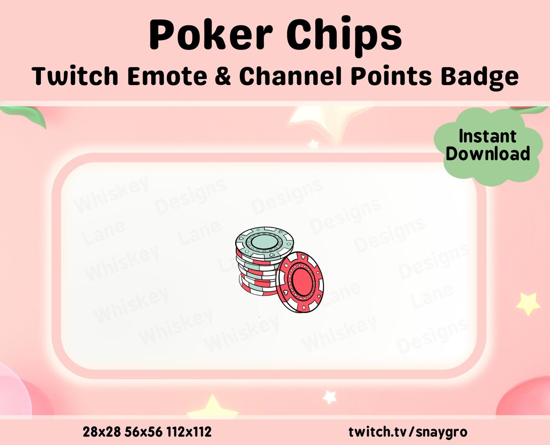 Retro Y2K Pastel Aesthetic Lucky Poker Chips Twitch Channel Points ...