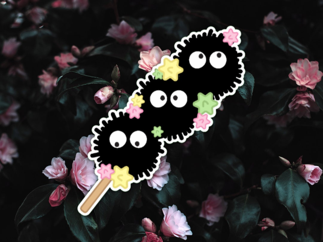 Soot Sprite Dango Mochi Konpeito Aesthetic Waterproof Vinyl Die Cut ...