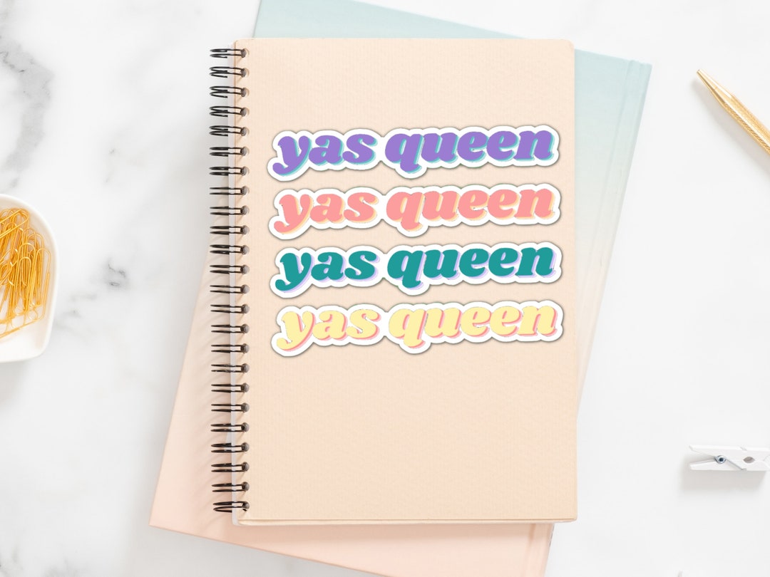 Yas Queen Pastel Y2K Vinyl Die Cut Stickers Pastel - Etsy