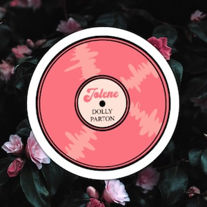 Retro Pink Jolene Record Dolly Parton Y2K Die Cut Sticker - Etsy