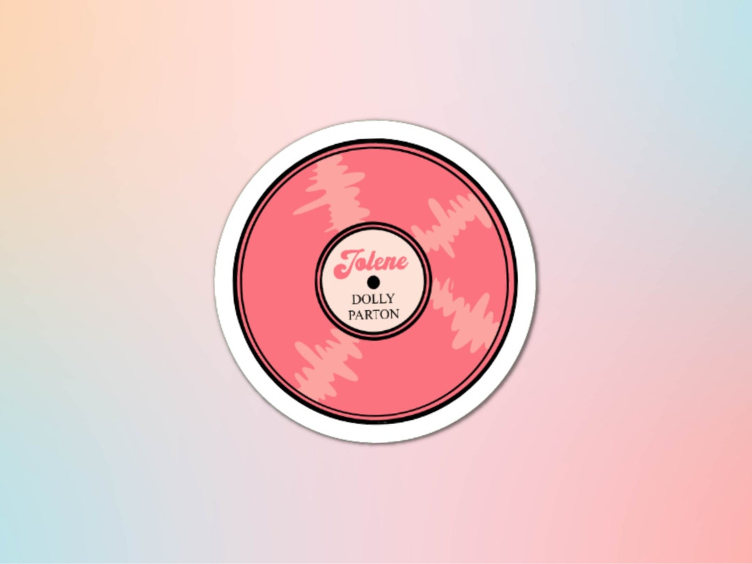 Retro Pink Jolene Record Dolly Parton Y2K Die Cut Sticker 90s - Etsy
