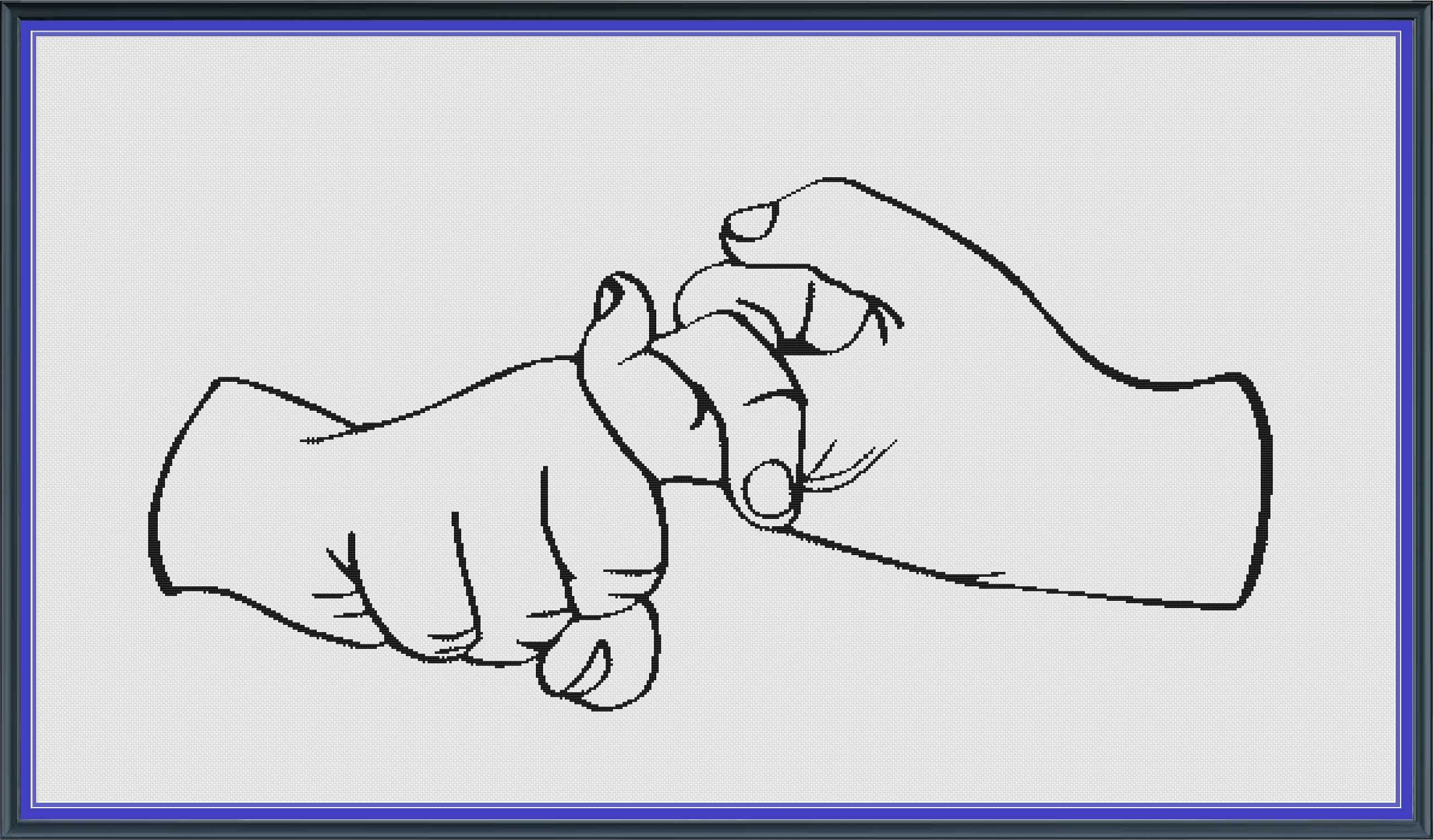 ASL Friends Cross Stitch Pattern - Etsy