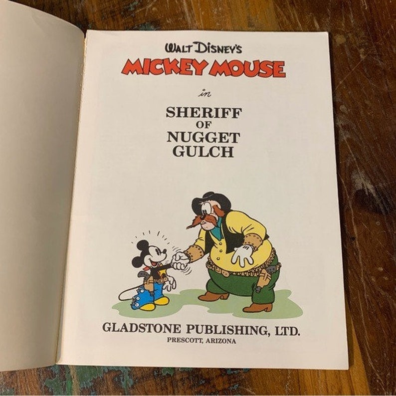 Disney's Mickey Mouse Sheriff of Nugget Gulch / Prescott - Etsy