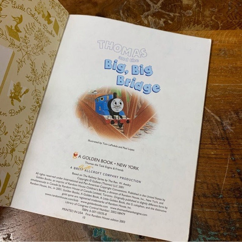 Thomas and the Big, Big Bridge / a Golden Book 2003 - Etsy