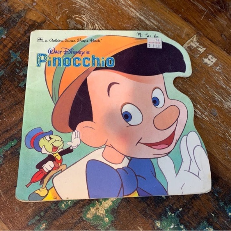 Walt Disneys Pinocchio a Golden Super Shape Book 1988 / Softcover - Etsy