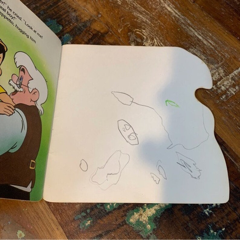 Walt Disneys Pinocchio a Golden Super Shape Book 1988 / Softcover - Etsy