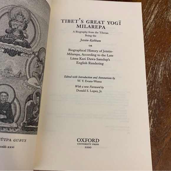 Tibet's Great Yogi Milarepa A Biography From the Tibetan - Etsy Canada