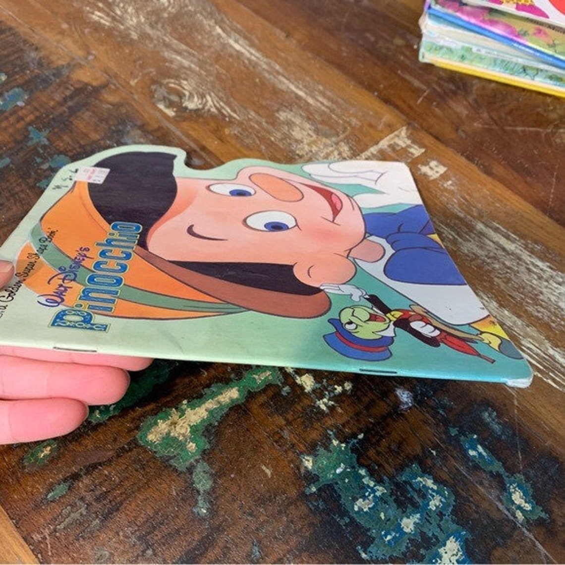 Walt Disneys Pinocchio a Golden Super Shape Book 1988 / Softcover - Etsy