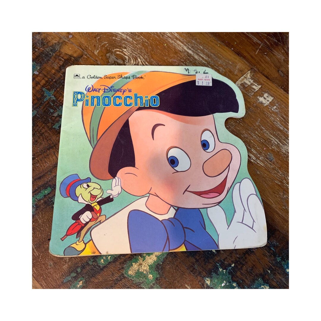 Walt Disneys Pinocchio a Golden Super Shape Book 1988 / Softcover - Etsy