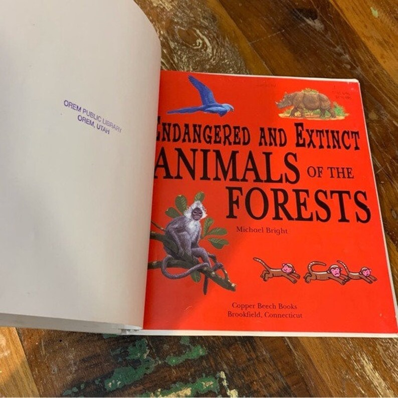 Endangered & Extinct Animals of the Forest Michael Bright 2001 ...