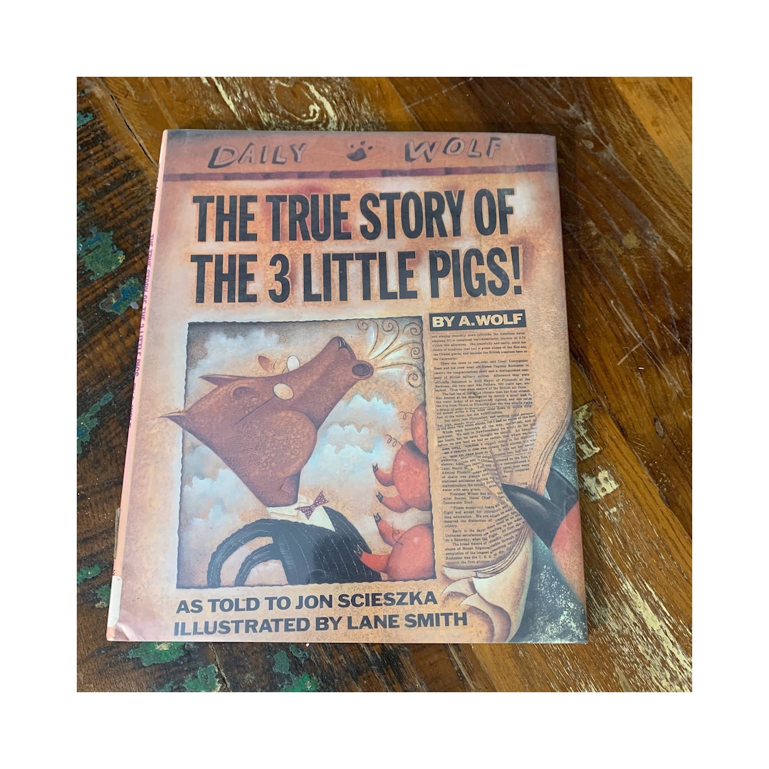 The True Story of the 3 Little Pigs Jon Scieszka 1989 Hardcover - Etsy