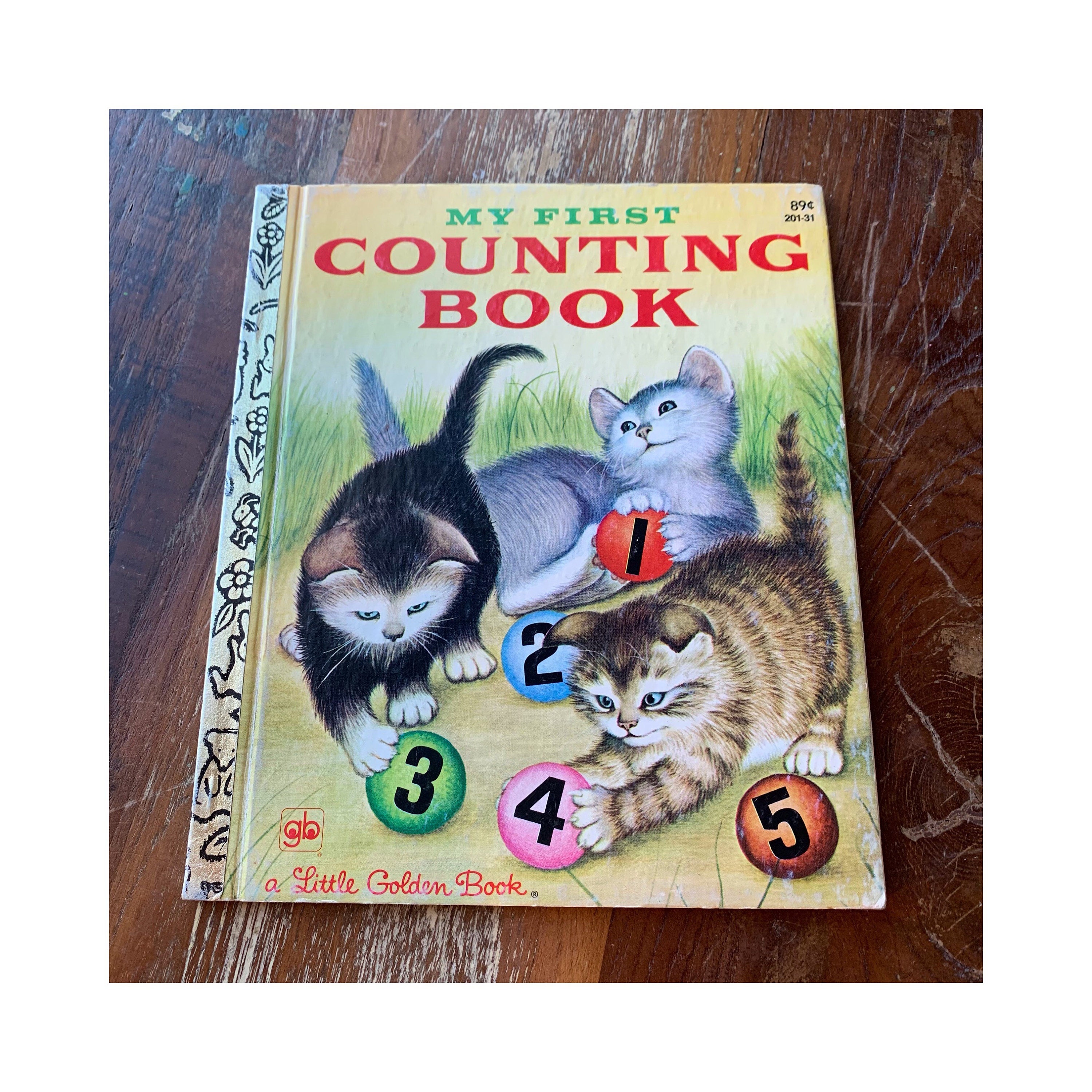Little Golden Book My First Counting Book 201-31 1957 / Hardcover - Etsy
