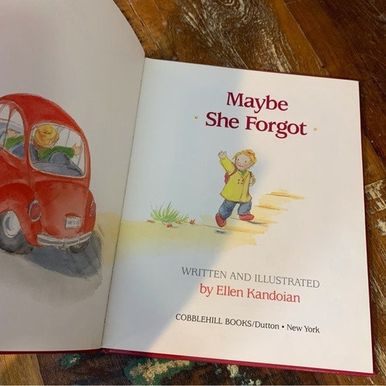 Maybe She Forgot by Ellen Kandoian 1990 Hardcover - Etsy