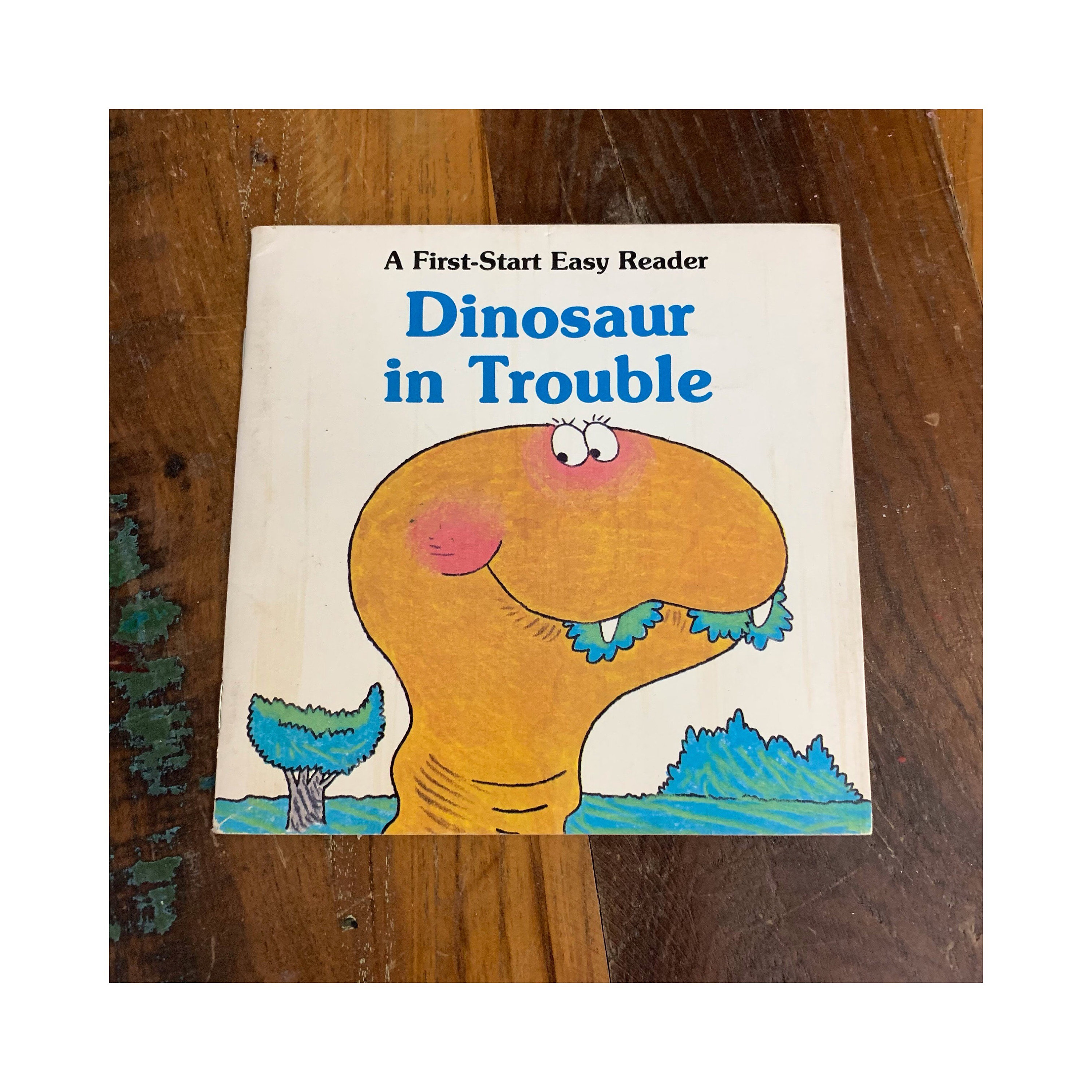 Dinosaur in Trouble A Firststart Easy Reader 1980 by Sharon - Etsy