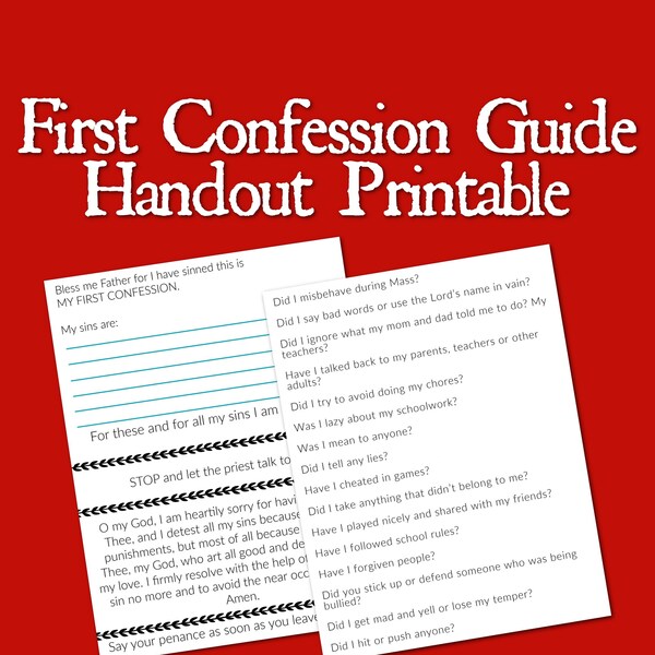 First Penance - Etsy