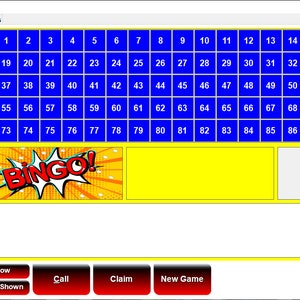 90 Number Bingo Game Software for Windows With Printable Cards and ...