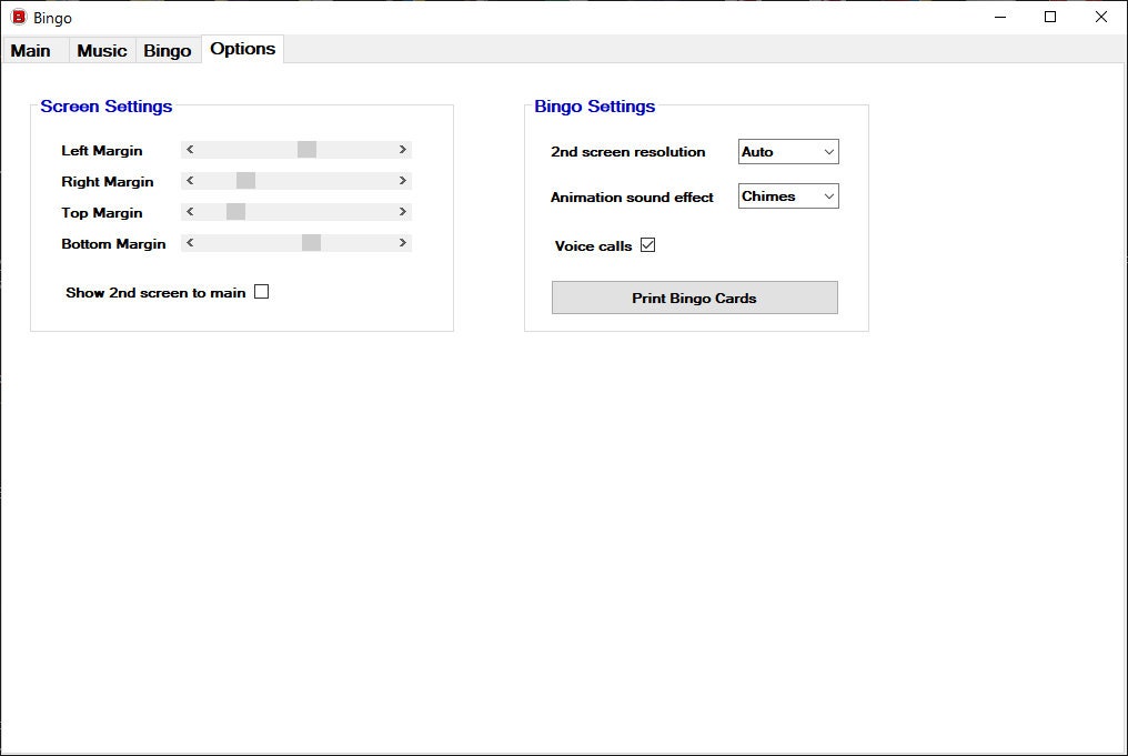 Bingo Game Software for Windows With Printable Cards and Music Player ...