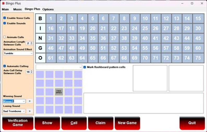Bingo Game Software for Windows American Bingo (75 Number) With 3000 ...