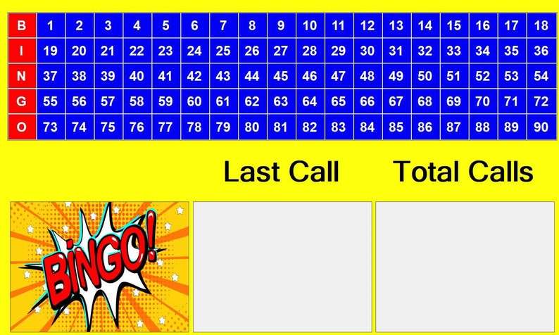 90 Number Bingo Game Software for Windows With Printable Cards and ...