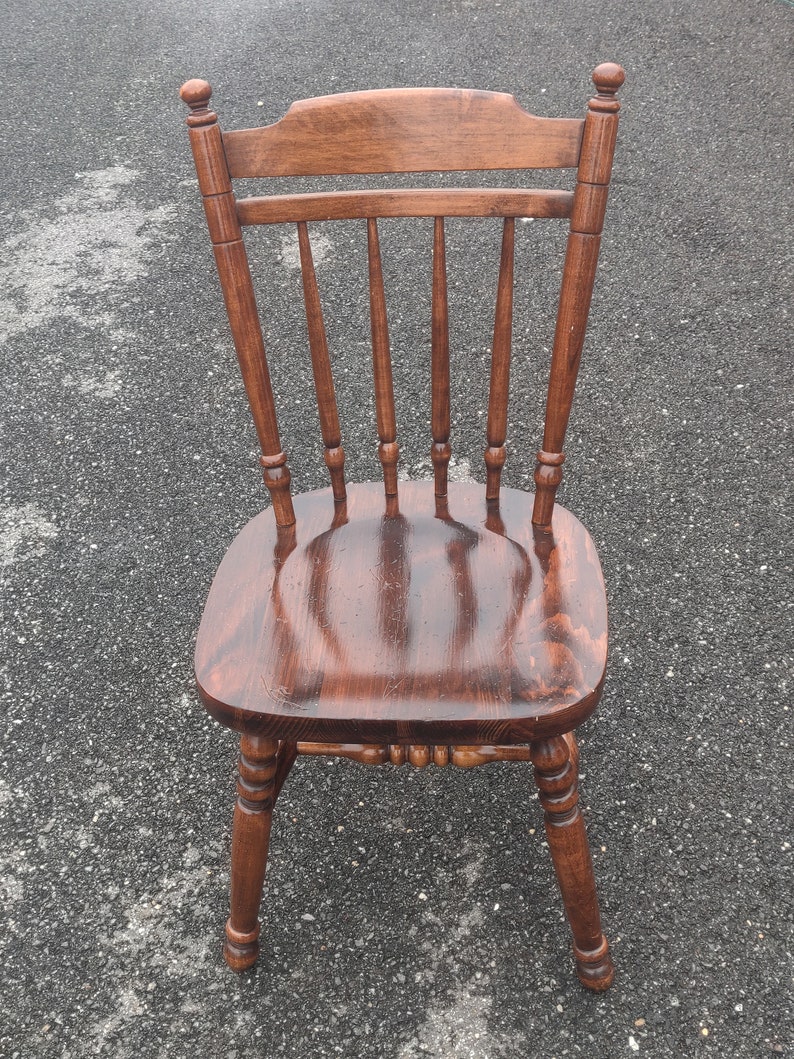 Kling Colonial by Ethan Allen Antique Pine Spindle Back Dining - Etsy