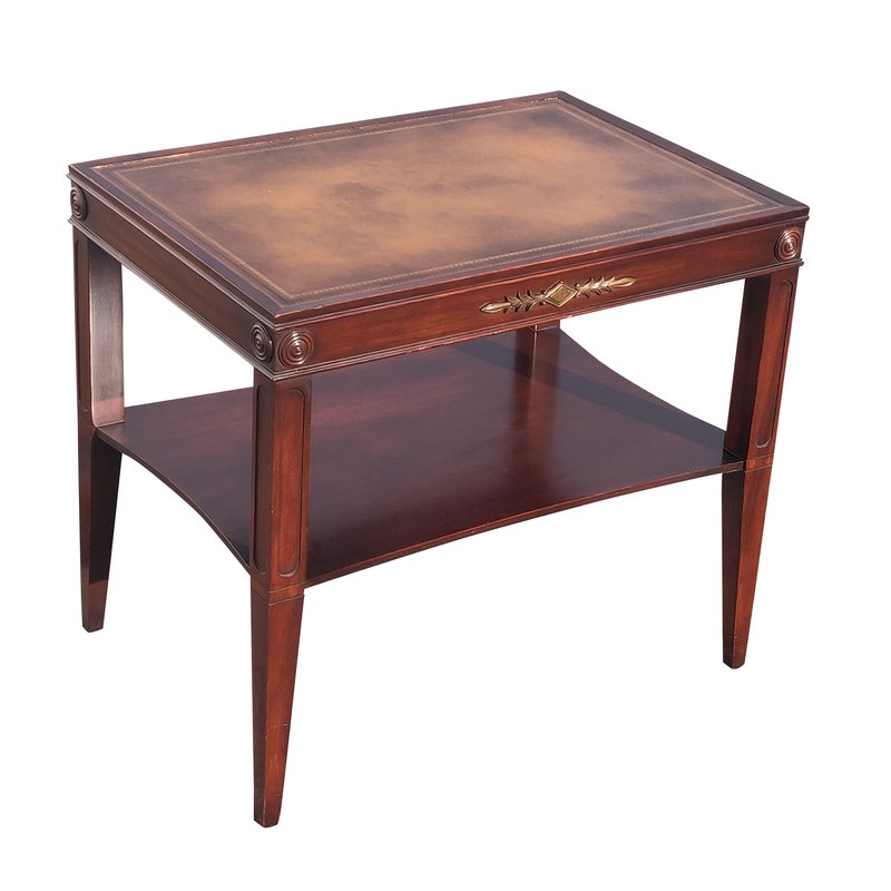 Leather Top Table - Etsy