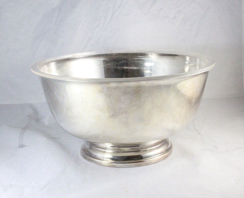 Mid 20th Century Gorham Silver Plate Yc 784 Serving Bowl Round Footed ...