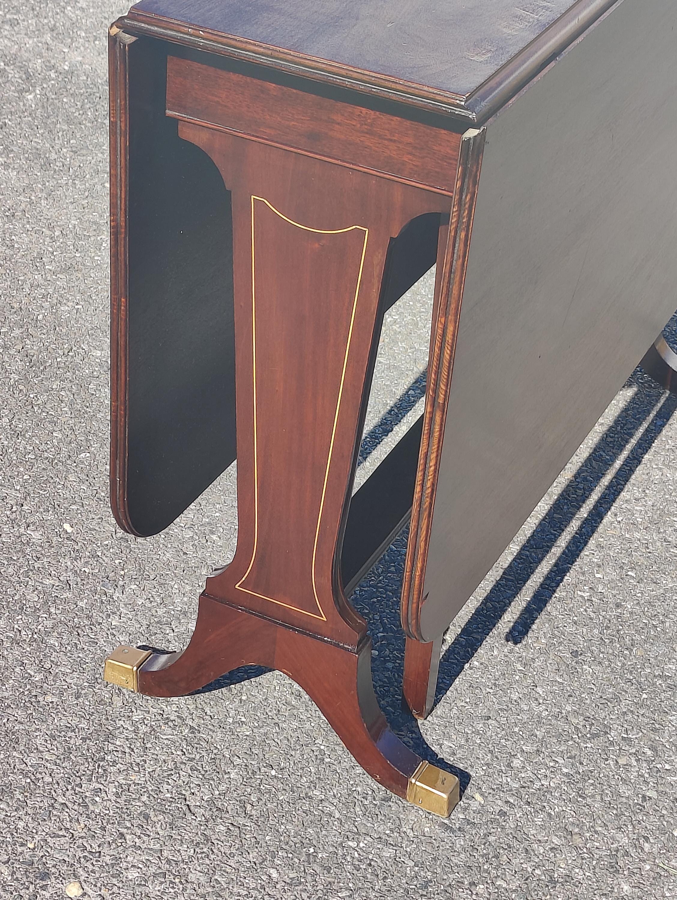 Mid Century English Modern Drop Leaf Dining Table - Etsy