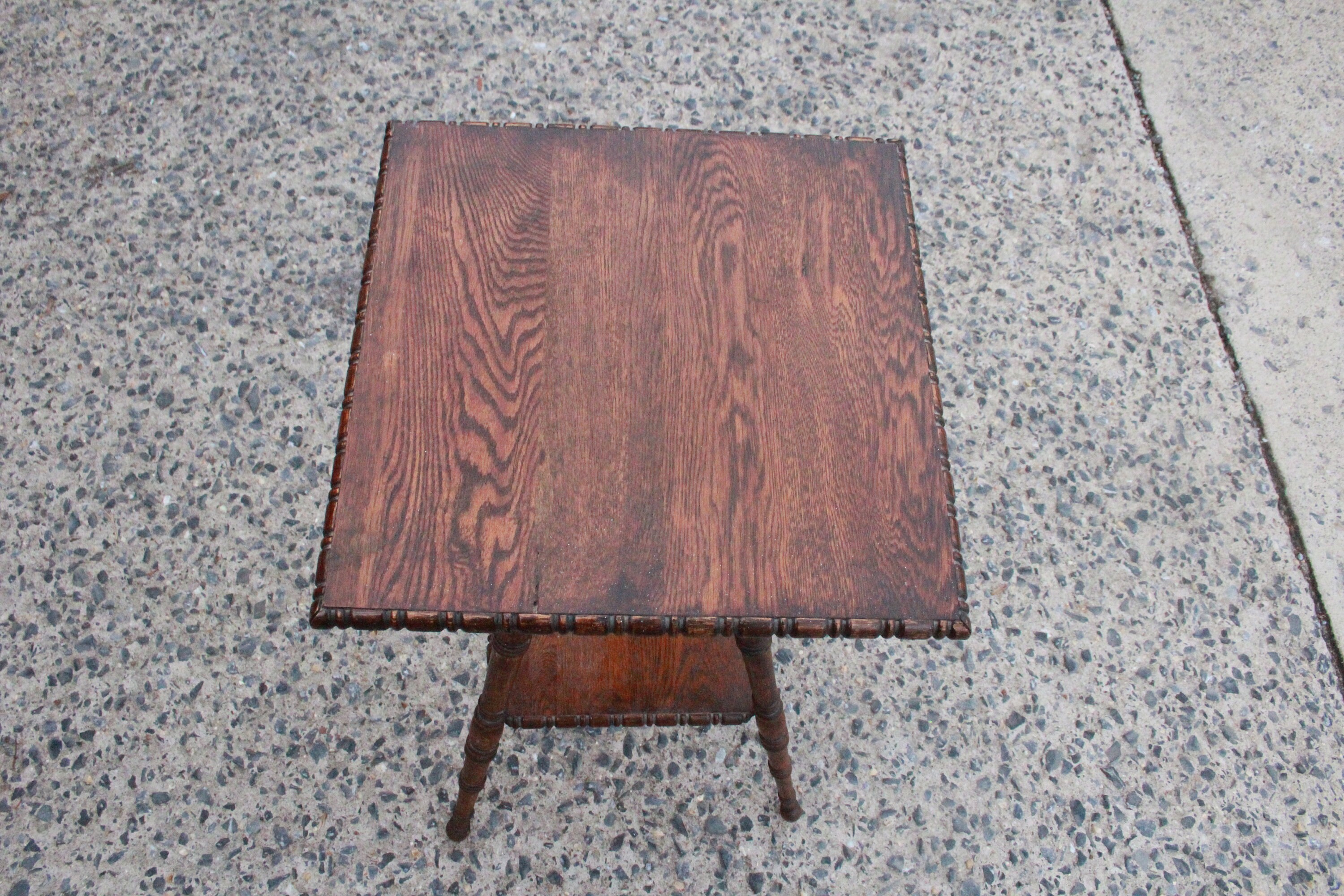 Early 20th Century Vintage Oak Wood Side Table - Etsy