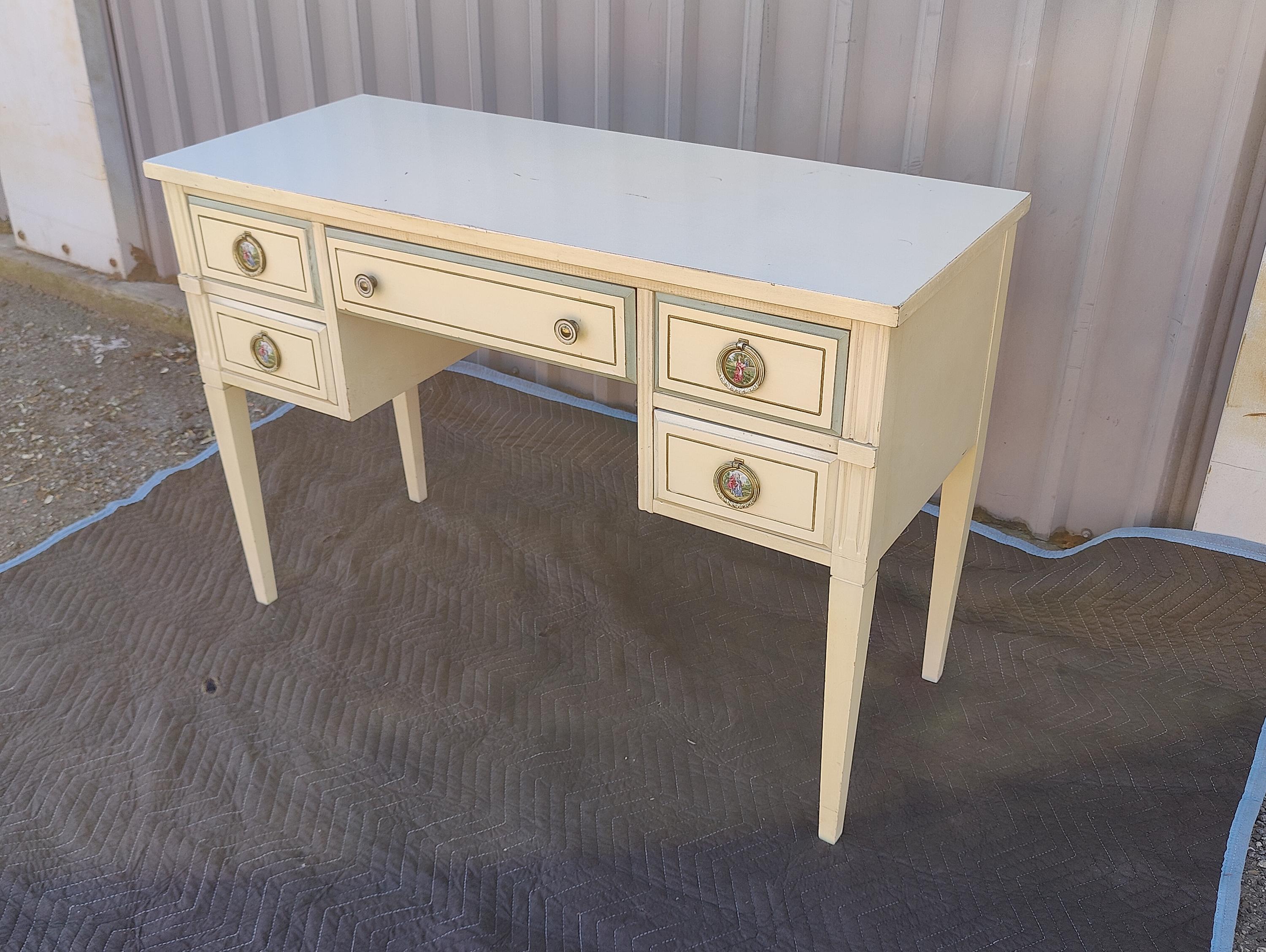 Vintage Cream Colored Swedish Style Writing Desk - Etsy