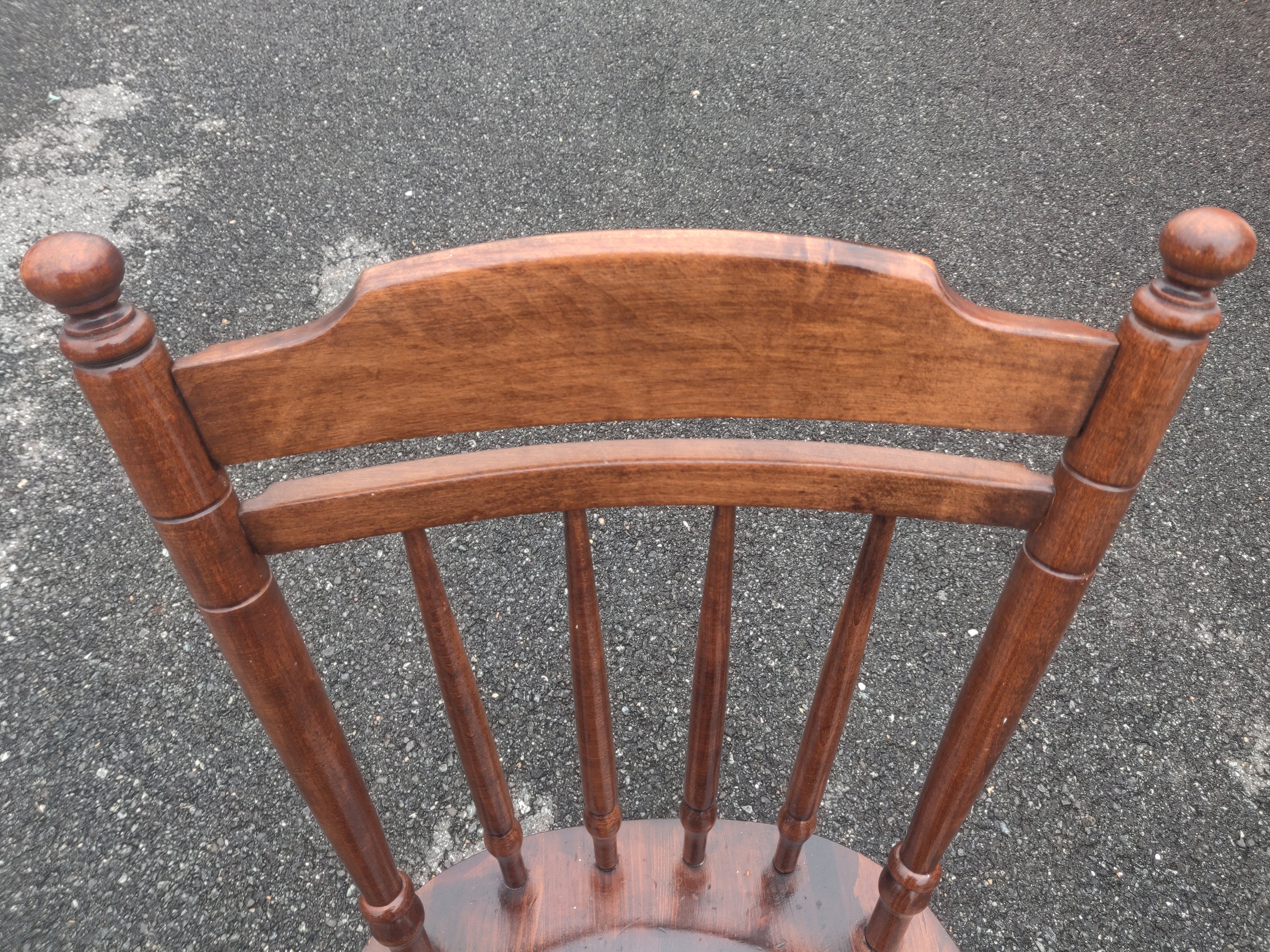 Kling Colonial by Ethan Allen Antique Pine Spindle Back Dining Side ...