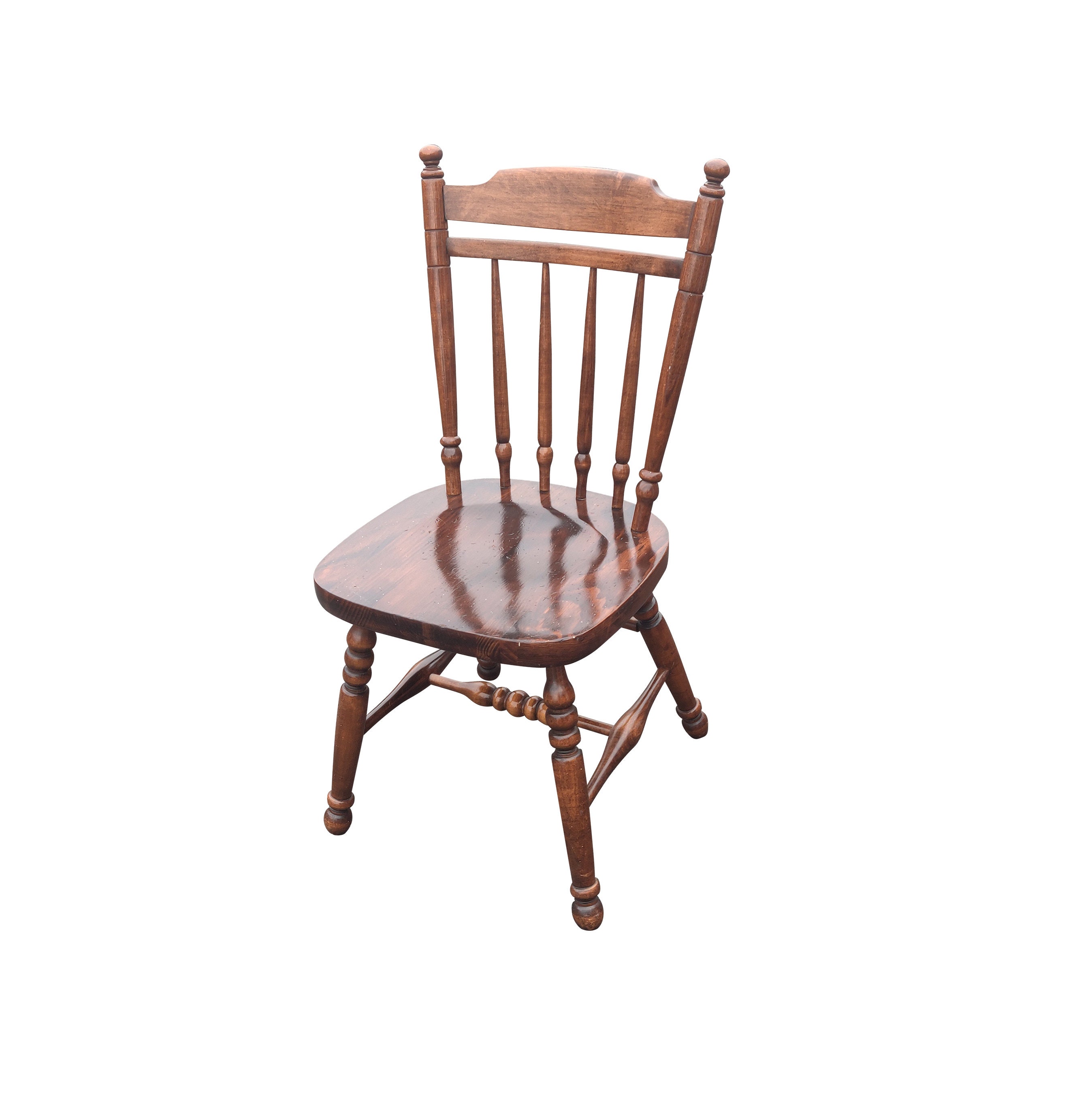 Kling Colonial by Ethan Allen Antique Pine Spindle Back Dining Side ...